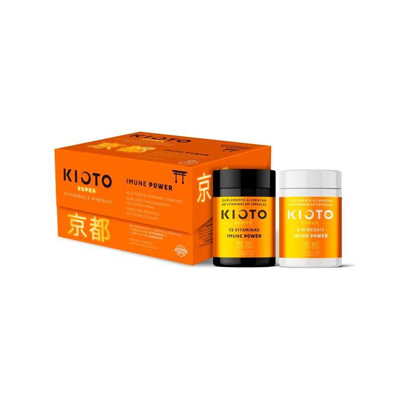 Kit Kiotos Super Imune Power Vitaminas e Minerais 60 Cáps. - KIOTO ...