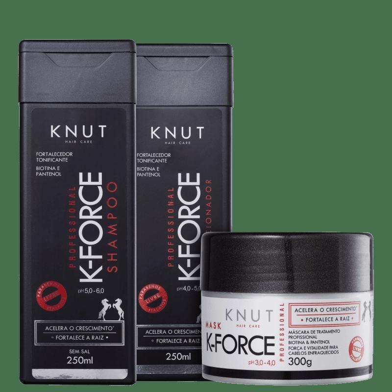 Kit Knut K-Force Trio (3 Produtos) - Kit de Tratamento para Cabelos - Magazine Luiza