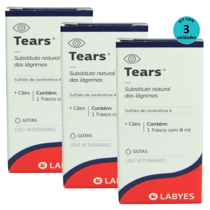 Kit Lacrimal Tears 8ml Labyes - com 3 unidades - Farmácia Pet ...