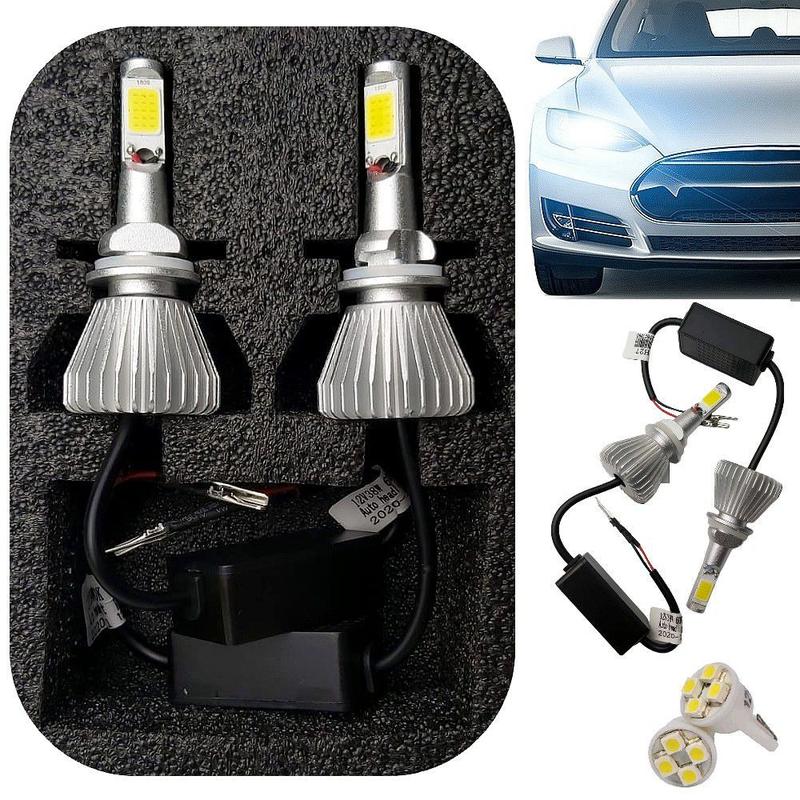Kit Lâmpada Farol Carro Led HeadLight 2D 60w 6k 3200 Lm H27 - VXGROUP ...