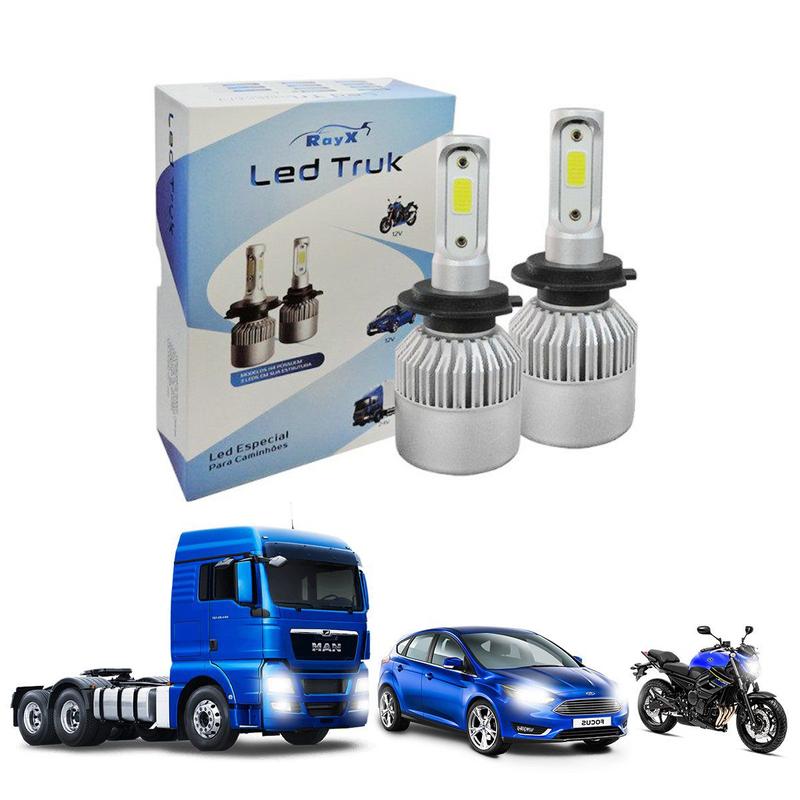 Kit Lampada Led H7 Truk 6000K 8000Lm Bivolt Rayx - Outros Automotivo ...