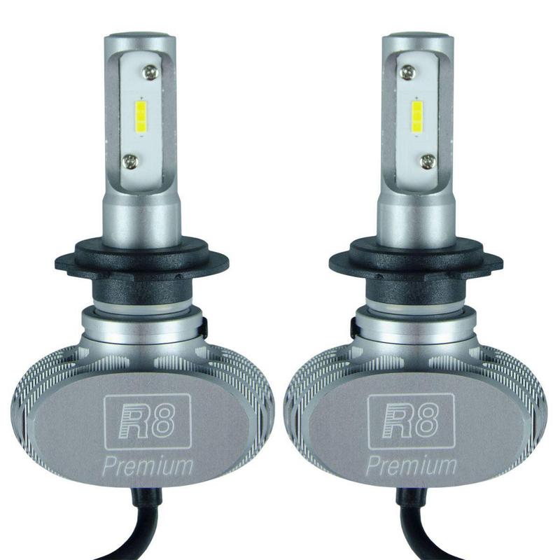 Kit Lampada Led Ultra Led R8 Premium H7 6000k 4000 Lumens - JR8 ...