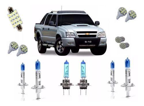 Kit Lâmpada Super Branca + Led S10 Farol / Milha 2001/2011 - Tiger Auto ...
