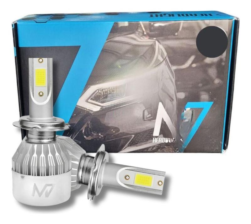 Kit Lâmpada Super LED M7 H27 6500K 3000 Lumens 50W - 12v - Lâmpada Automotiva Led - Magazine Luiza