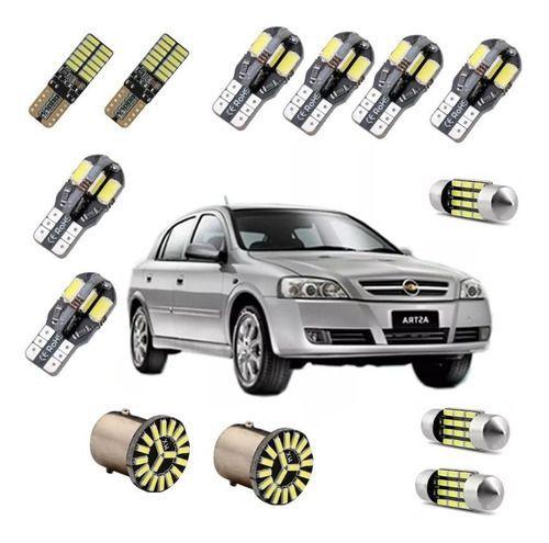 Kit Lampadas Led Astra Premium 2003 A 2011 Teto Placa Ré - MFL ...