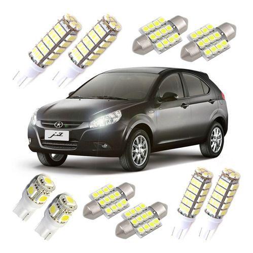 Kit Lampadas Led Jac J3 Pingo Placa Teto Torpedo - MFL - Lâmpada ...
