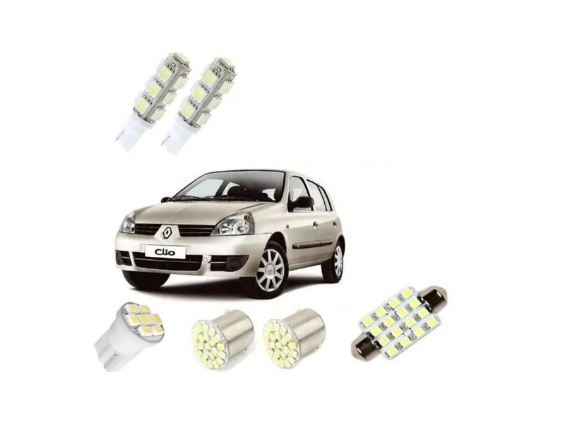 Kit Lâmpadas Led Renault Clio Serve Em Todos Os Anos - Blue Lion ...