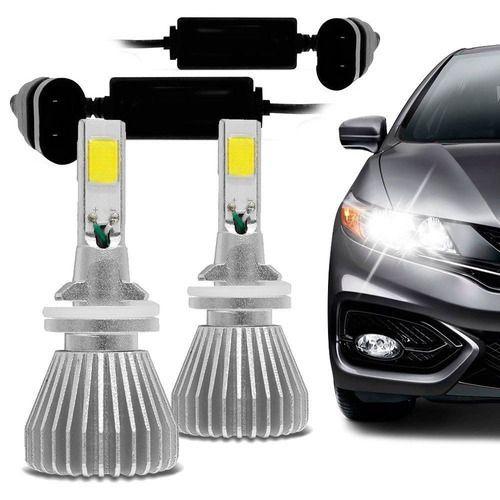Kit Lampadas Super Led Headlight H27 6200k 12v Reator Integ ...
