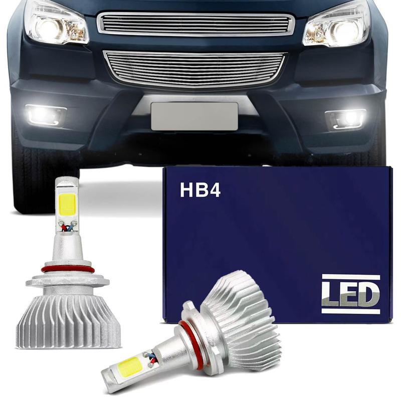 Kit Lâmpadas Super LED Headlight S10 2012 2013 2014 Farol de Milha HB4 ...
