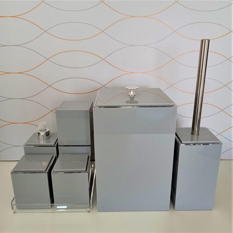 Kit lavabo completo com 7 peças luxo premium acrílico - Fábrica de ...
