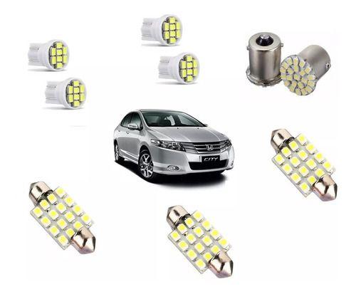 Kit Led Honda City 2009 A 2012 Teto Placa Ré Torpedo 6500k - Tiger Auto ...
