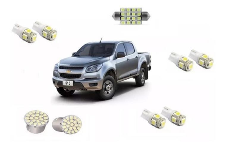 Kit Led S10 2012 2013 2014 Farolete Teto Placa Ré - Techone - Lâmpada ...