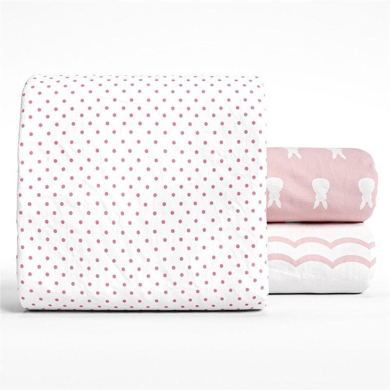Kit Lençol Berço Elástico Coelhinha Lalá Rosa Grão de Gente - Lençol ...