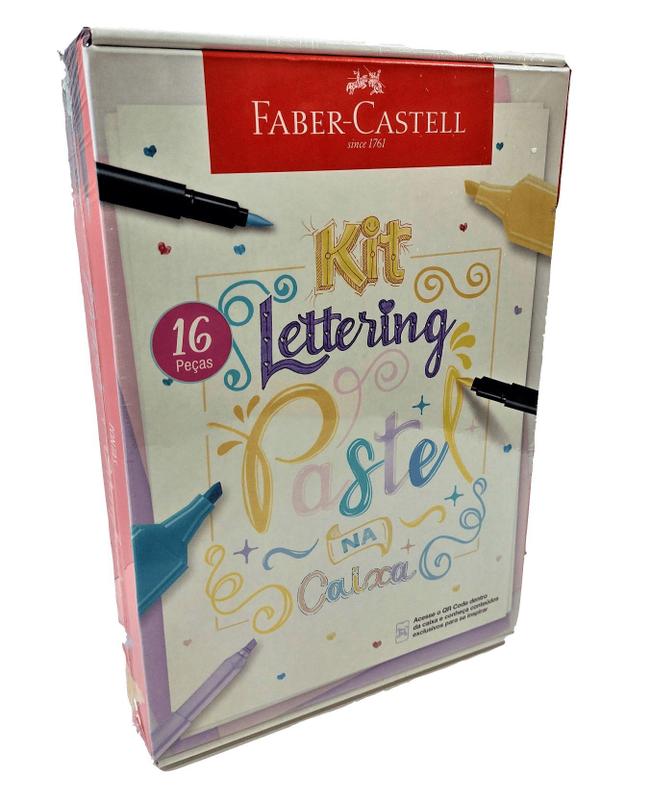 Kit Lettering Pastel Na Caixa 16 Peças Faber Castell - Faber-Castell ...