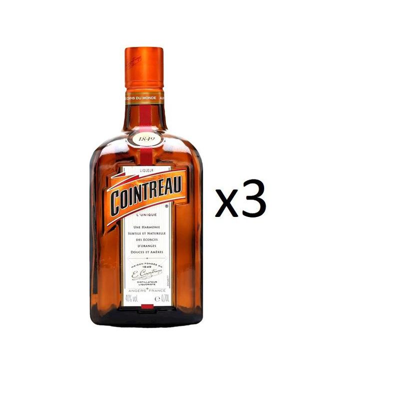 Kit Licor Cointreau 700ml 3uni - Licor - Magazine Luiza