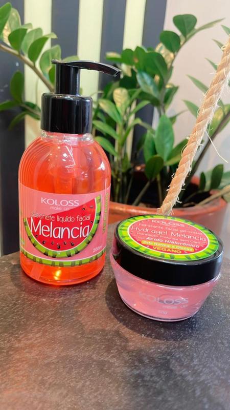 KIT LINHA MELANCIA PELE NORMAL A OLEOSA sabonete e hidragel - koloss ...