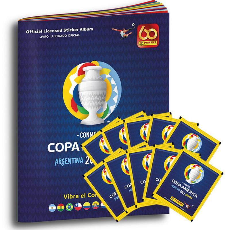 Kit Livro Ilustrado Oficial Conmebol Copa América 2021 + 10 Envelopes ...
