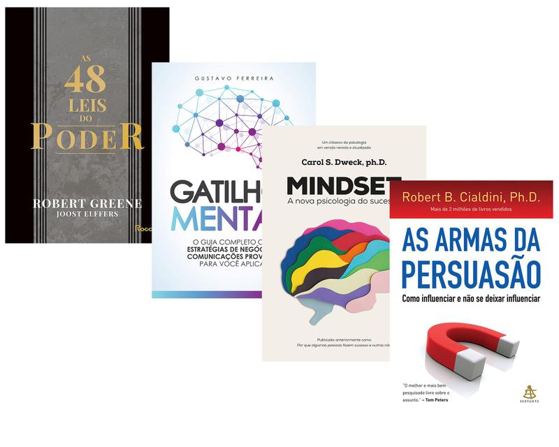 Kit Livros As 48 Leis do Poder+ As Armas Da Persuasão + Gatilhos ...