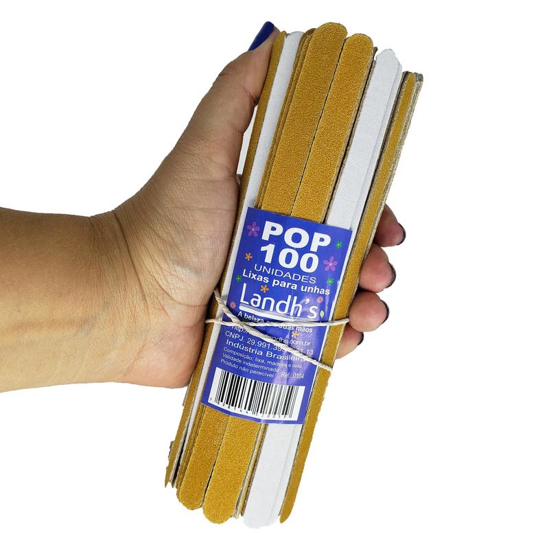 Kit Lixa De Unha 100 Unidades Pop 16,5Cm Grande Barato - Landh'S - Lixa ...