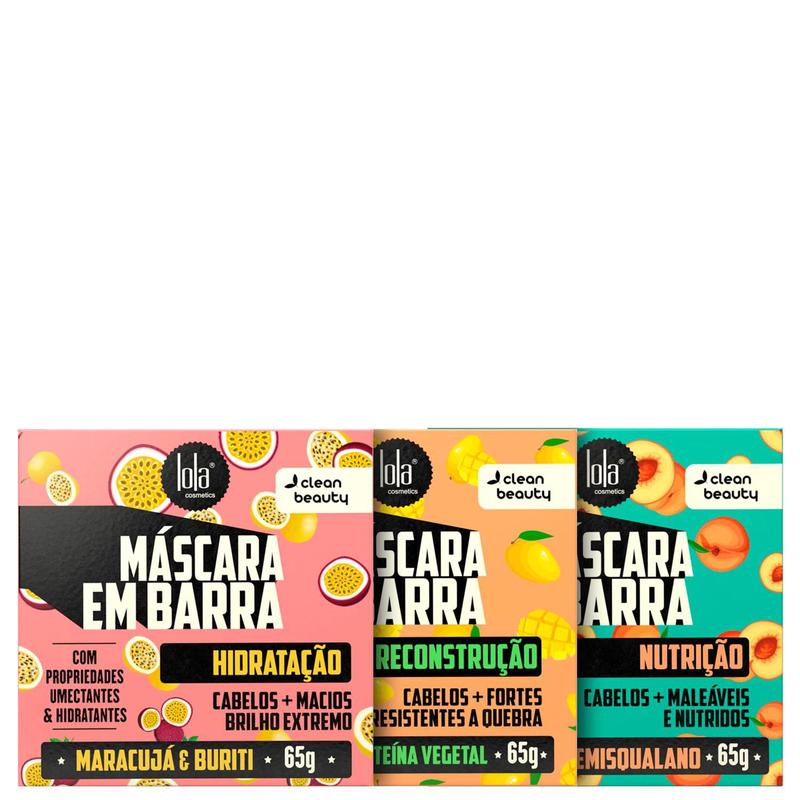Kit Lola Cosmetics em Barra Cronograma Capilar (3 Produtos) - Lola From ...