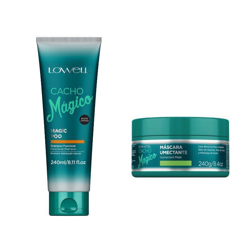 Kit Lowell Cacho Mágico Shampoo Funcional Magic Poo 240ml + Máscara ...