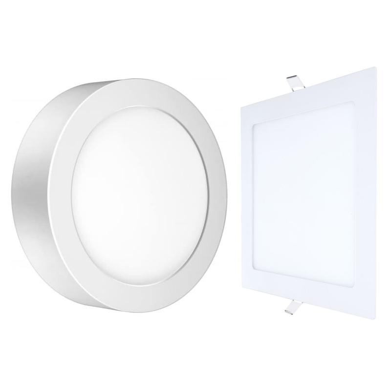 Kit Luminária Led De Teto 24W Sobrepor Redonda 6500K Bivolt Com Painel ...