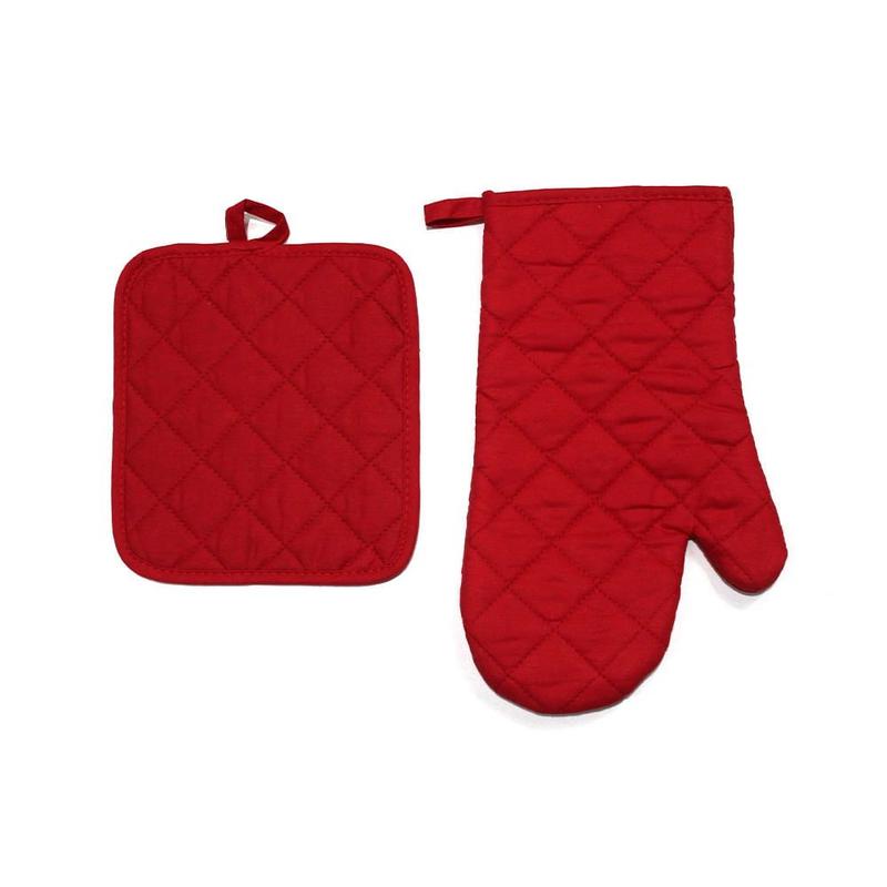 Kit Luva e Pega Panela em Algodão Le Vermelho 2 Peças - Luvas para ...