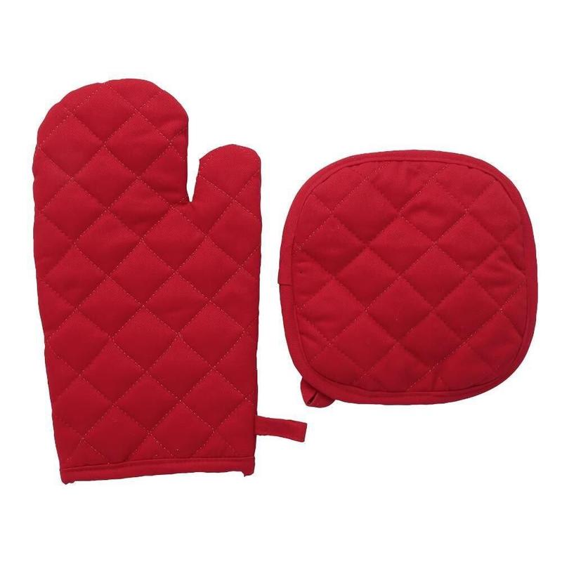 Kit Luva + Pega Panela Vermelho - ACASA - Luvas para Cozinha - Magazine ...