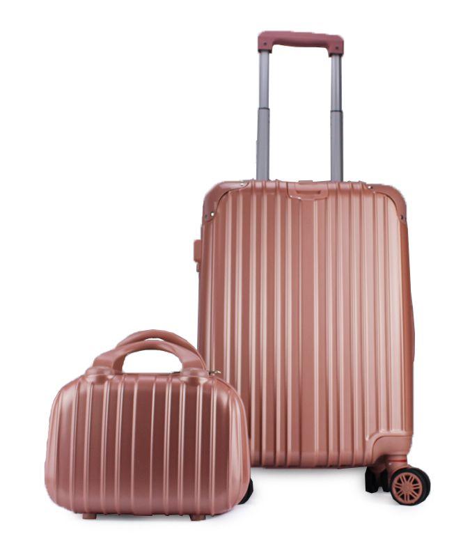 Kit Mala de Viagem Pequena Com Frasqueira ABS 360 graus10KG - Sonata ...