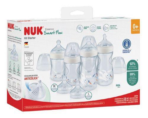 Kit Mamadeira Nuk Starter Essence Anticólica Smart Flow Recém Nascido ...