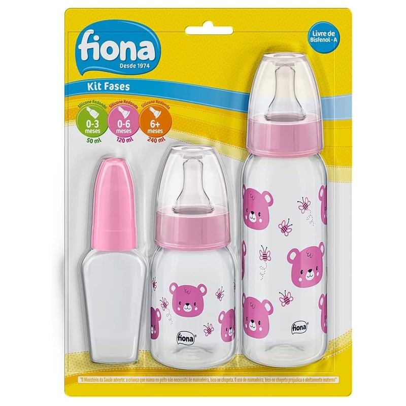 Kit Mamadeiras Bebê Silicone 50/120/240mL Fases 0 a +6M Bico Redondo ...
