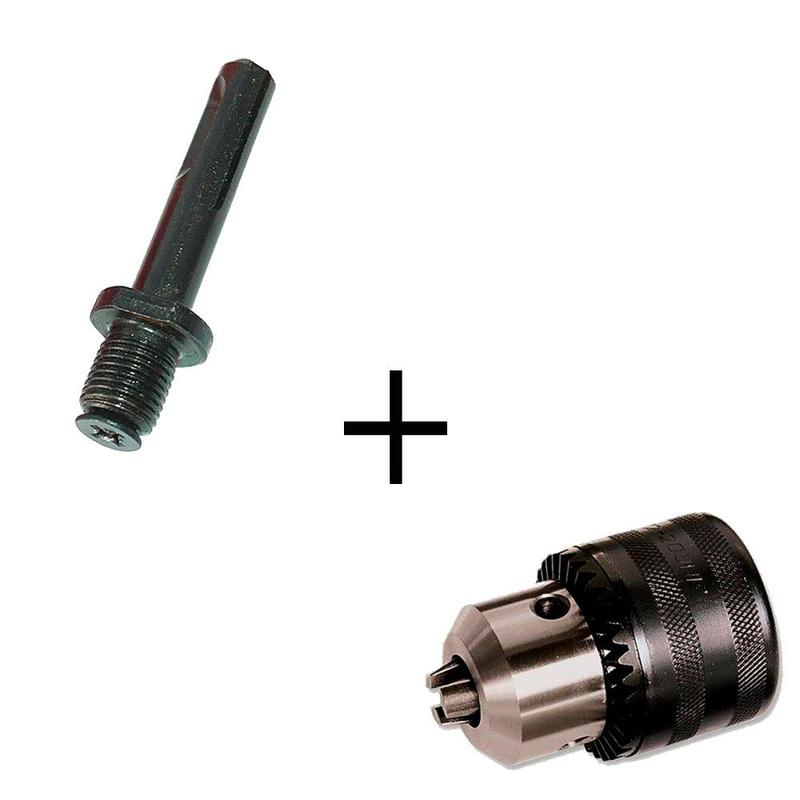 Kit Mandril 1/2 Pol com Chave e Adaptador com Rosca SDS Plus - Mandril ...