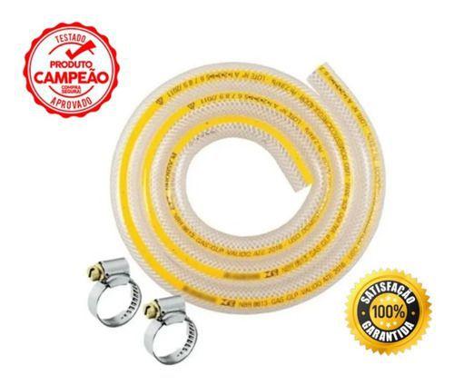Kit Mangueira Gás Normalizada Inmetro 1,25m + 2abraçadeiras - Hipper ...
