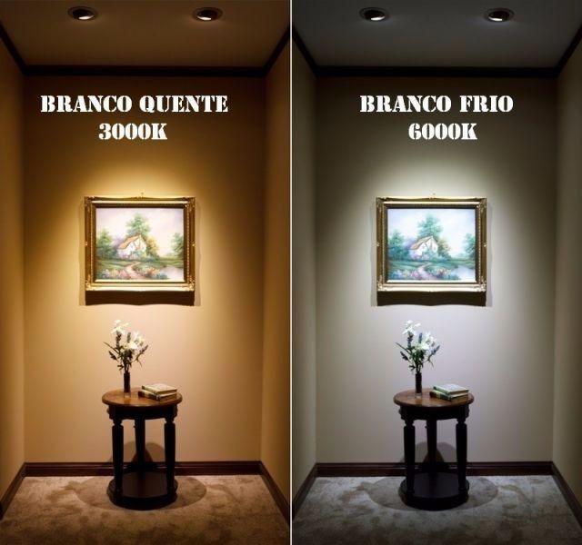 Kit Mangueira LED perfil chato 10 metros branco quente 3000K ou branco ...