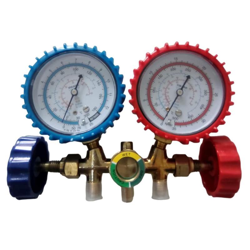 Kit Manifold Alta e Baixa R22, R134, R404, R12 Mangueiras 90cm Vulkan ...