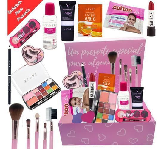 Kit Maquiagem Completo Quite Maquiagens Baratas Profissional - Sagaro ...