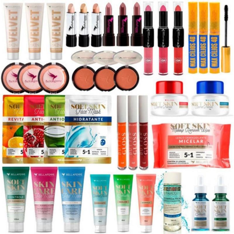 Kit Maquiagem Completo Revenda Atacado - Bella Femme - Kits de Maquiagem - Magazine Luiza