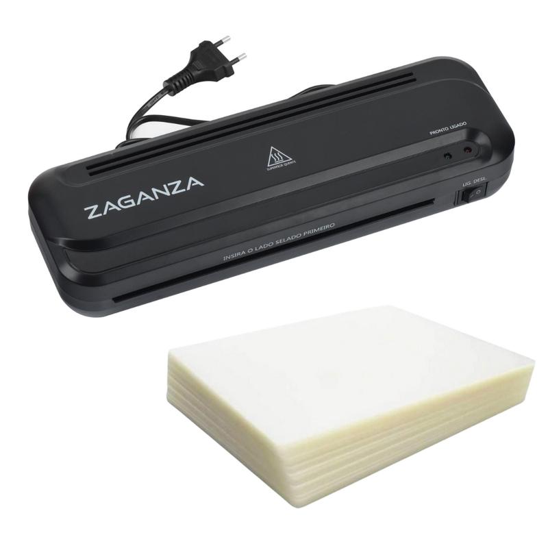 Kit Máquina Plastificadora A4 + 100 Plástico De Plastificar Polaseal A4 ...