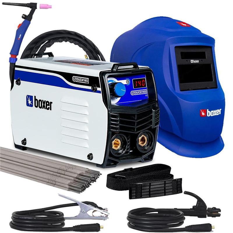 Kit Maquina Solda Inversora Boxer Touch 145 Mma Tig Bv Tocha - Boxer ...