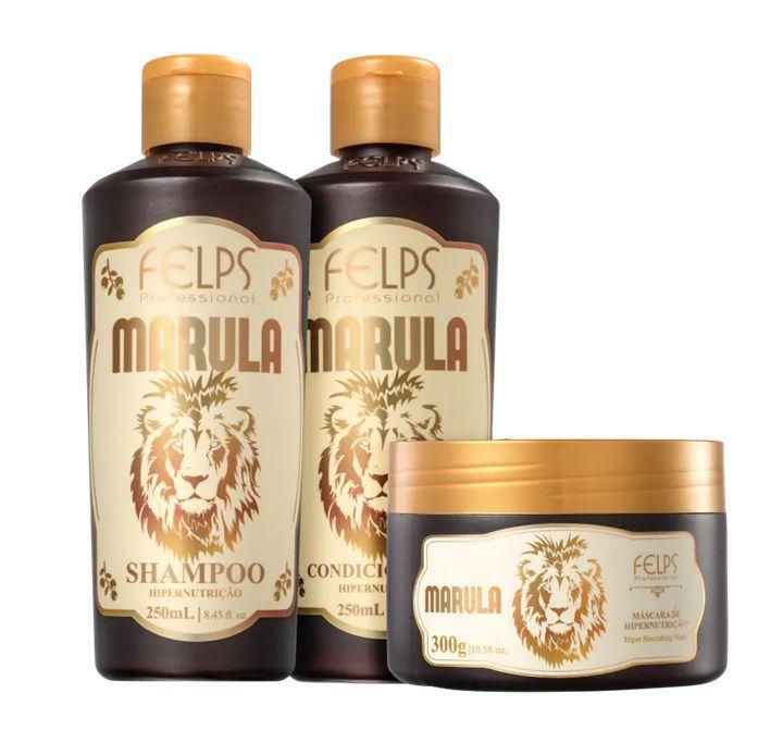 Kit Marula Felps Shampoo, Condicionador e Mascara - Kit Shampoo e ...