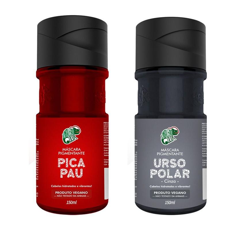 Kit Máscara Pigmentante Pica Pau + Urso Polar Kamaleão Color Tinta ...