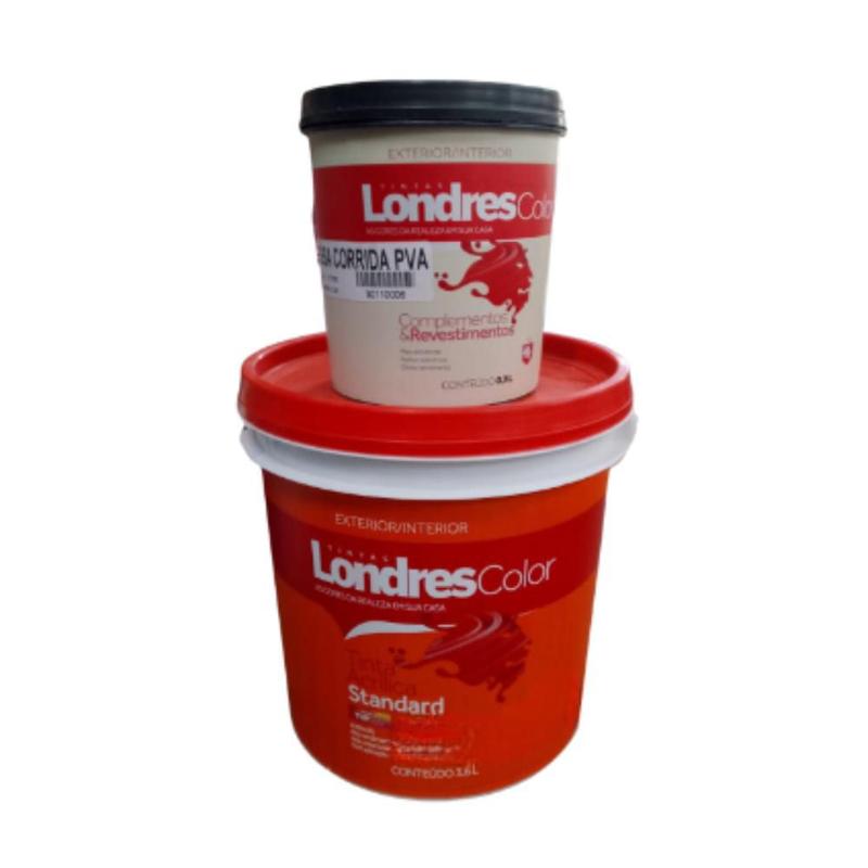 Kit Massa PVA 900ML e Tinta Acr Stand 3,600L Niquel Londres - LONDRES ...