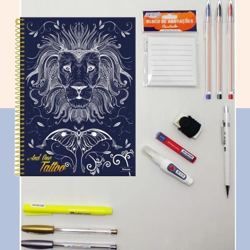 Kit Material Escolar Masculino Basico Caderno Breaking Bad e And One ...