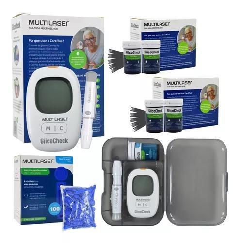 Kit Medidor Glicemia Glicose + 100 Lancetas Multi Hc487 - MULTILASER ...