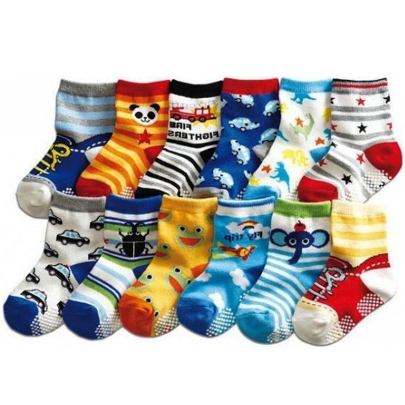 Kit Meia Infantil 12 Pares Menino Antiderrapante 4-6 anos Envio 24hs ...