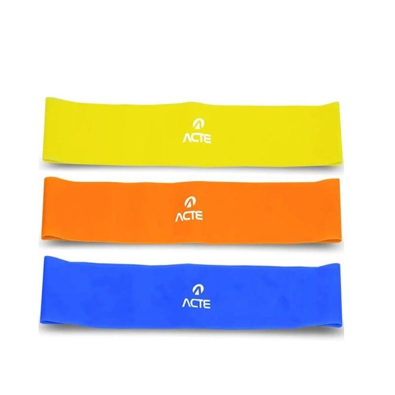 Kit mini bands com 3 faixas em níveis diferentes t71 - acte sports ...