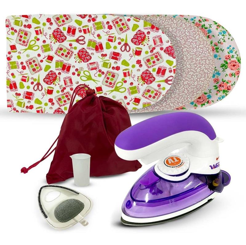 Kit Mini Ferro Passar Bivolt Ferrinho para Patchwork Artesanato Levar ...