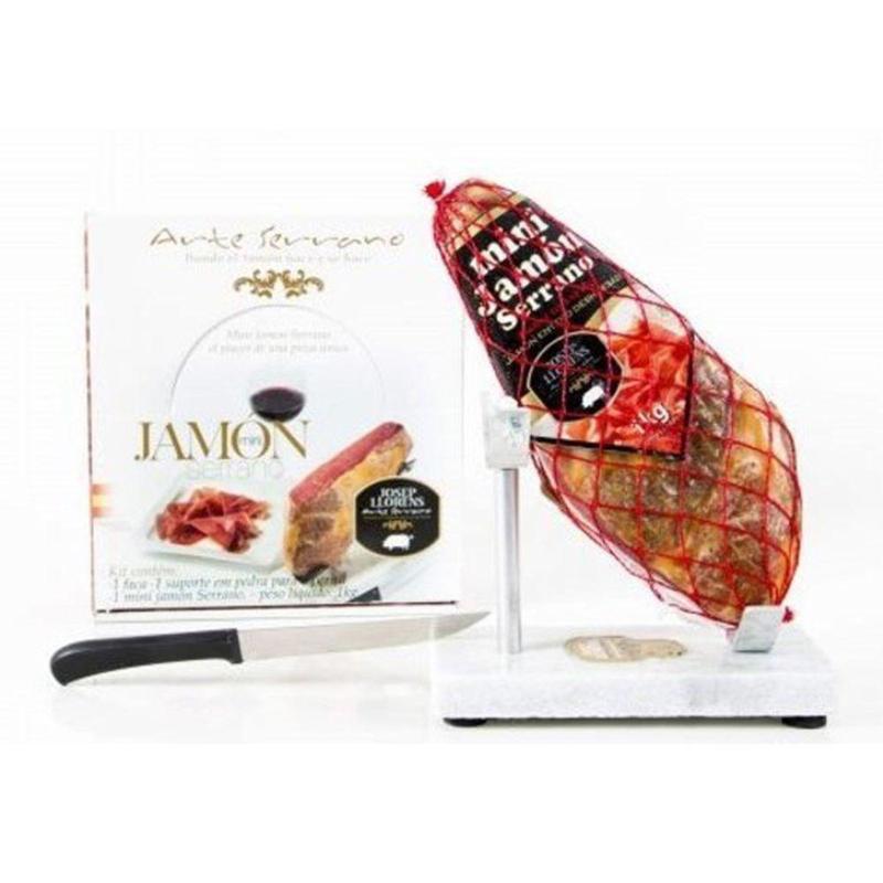 Kit mini jamón sem osso serrano 24 meses 1kg - espanhol - JOSEP LLORENS ...