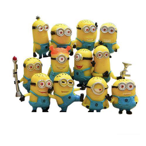 Kit Minions 12 Bonecos Meu Malvado Favorito - ActionCollection ...