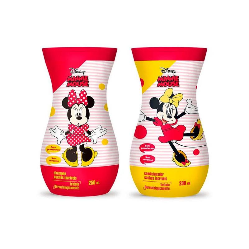 Kit Minnie Mouse Cachos Shampoo 250ml + Condicionador 230ml Nutriex ...
